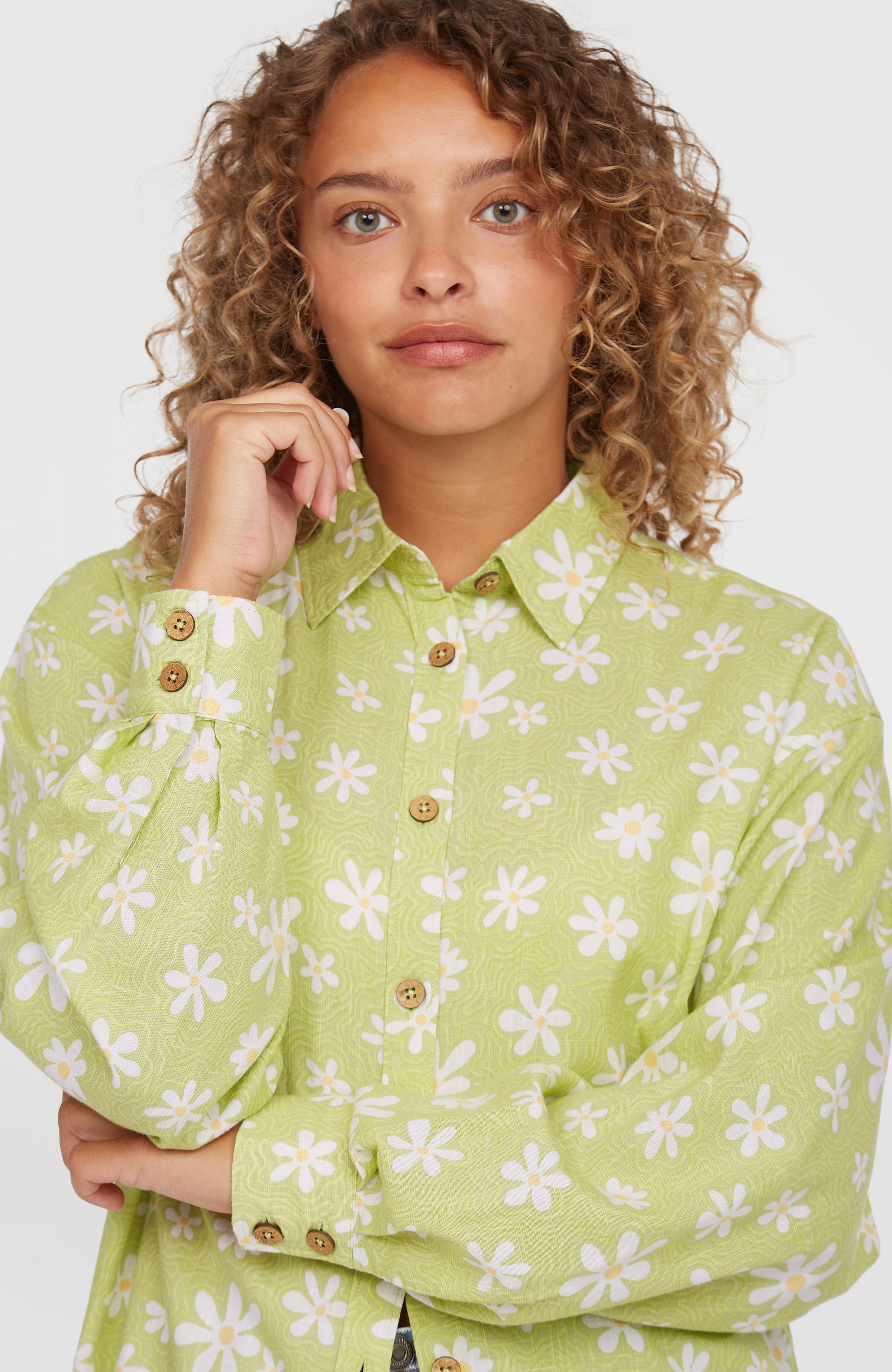 Beach Vintage Long Shirt | Green Daisyline – O'Neill UK