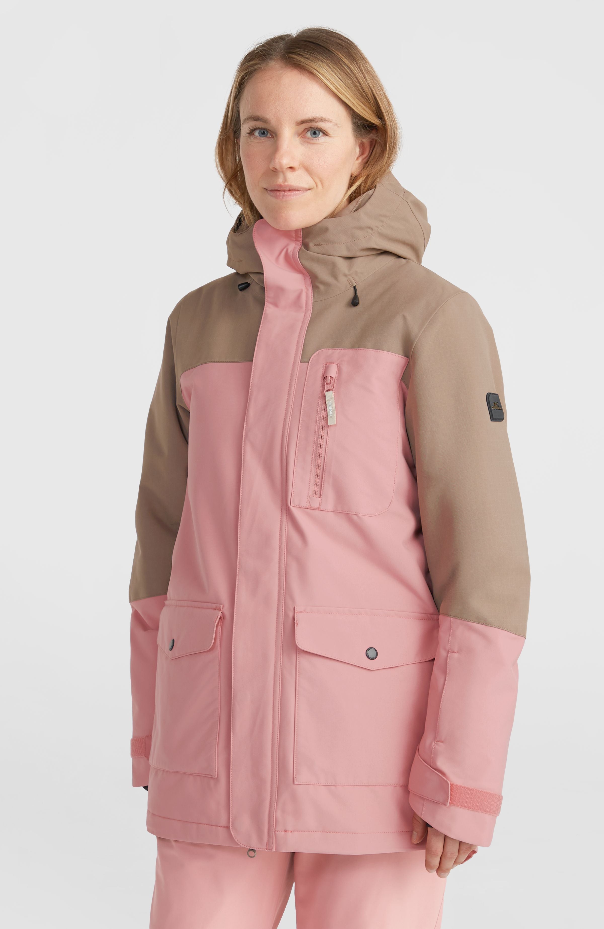 Utility Hybrid Snow Jacket | Genuine Pink Colour Block – O'Neill UK