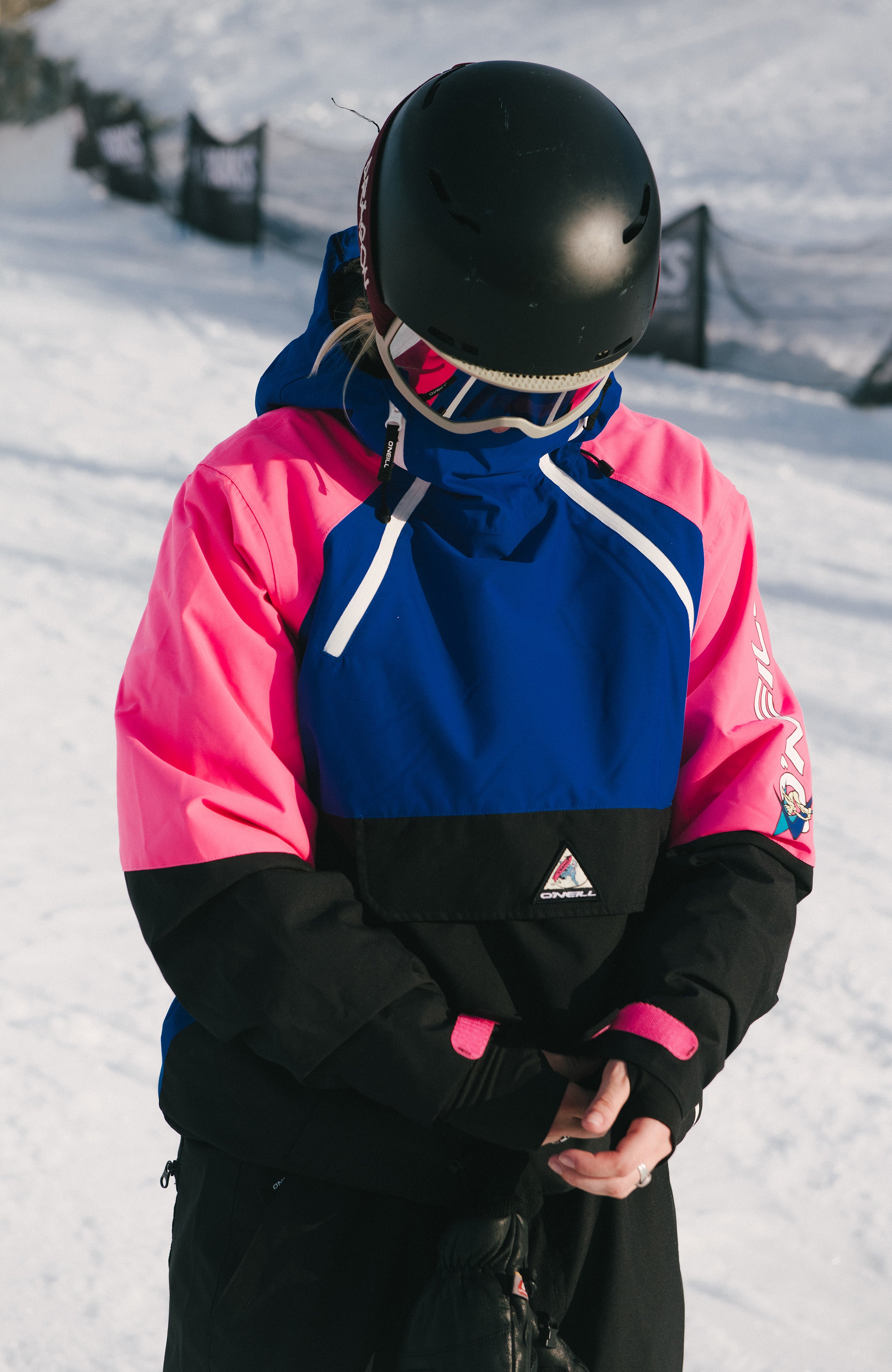 FWC'Play Asymmetric Snow Jacket | Active Blue Colour Block – O'Neill UK